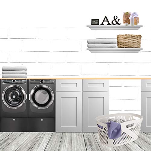 Mind Reader Basket Laundry Hamper, Bathroom, Bedroom, Closet, 60 Liter, Ivory & HHAMP40-IVO, Laundry, Storage, Bathroom, Bedroom, Home, Ivory 40 Liter Clothes Basket