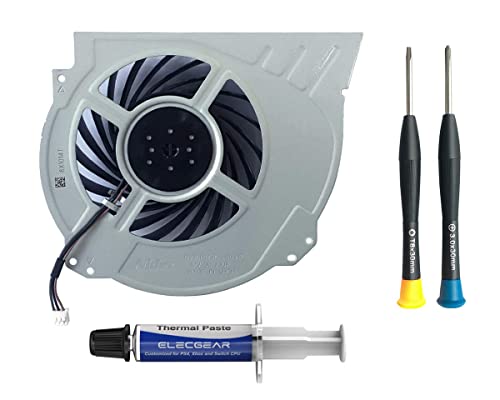 ElecGear Replacement Internal Cooling Fan for PS4 Pro CUH-7xxx ā CPU Heatsink Cooler, Arctic MX-2 Thermal Compound Paste, TR8 Torx Security, PH0 Screwdriver Repair Tool Kit for PlayStation 4 Pro