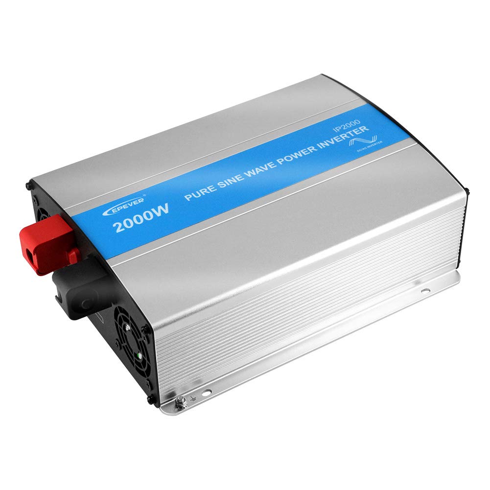 EPEVER 2000W Inverter Pure Sine Wave Power DC 24V to AC 110V/120V Converter with LED Display