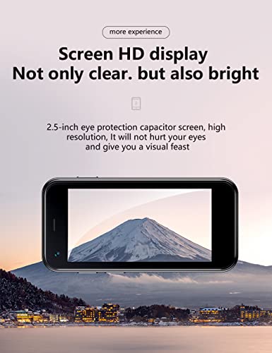 Mini Smartphone Unlocked Android Phone 1GB RAM 8GB ROM Quad Core Dual SIM WiFi 3G WCDMA Small Mobile Phones Google Play Whatsapp for Student Children (C-White)