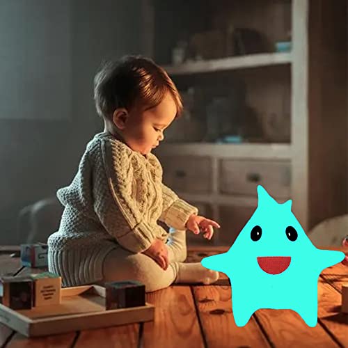 Wahahay Fluorescent Plush Toy, Glow in The Dark Plush,Happy Star Stuffed Doll,All Star Collection Star Man Stuffed Plush