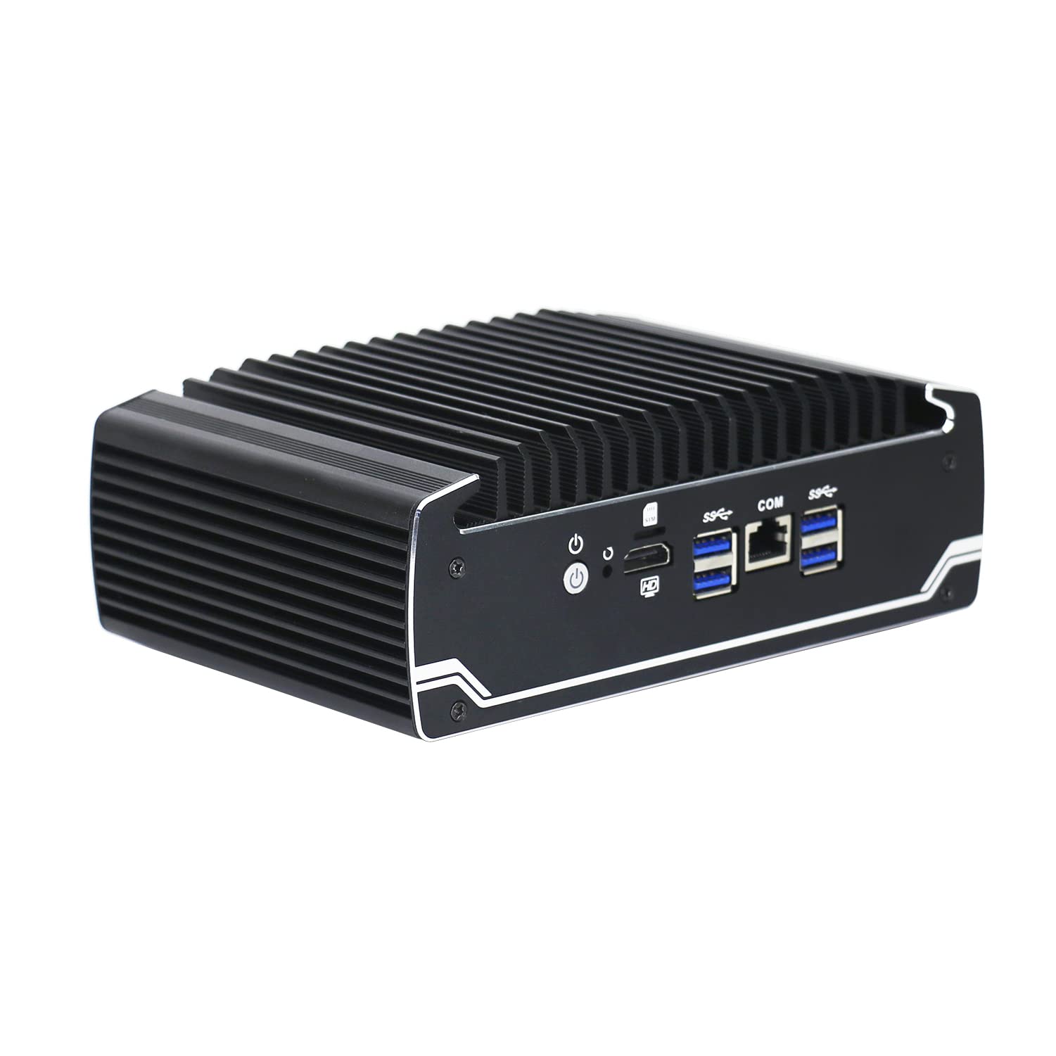 Micro Firewall Appliance, Mini PC, OPNsense, VPN, Router PC, Intel I7 8550U, HUNSN RX03, AES-NI, Nano SIM Slot, HDMI, COM, 6 x Intel I211, Vesa Mount, 16G RAM, 512G SSD