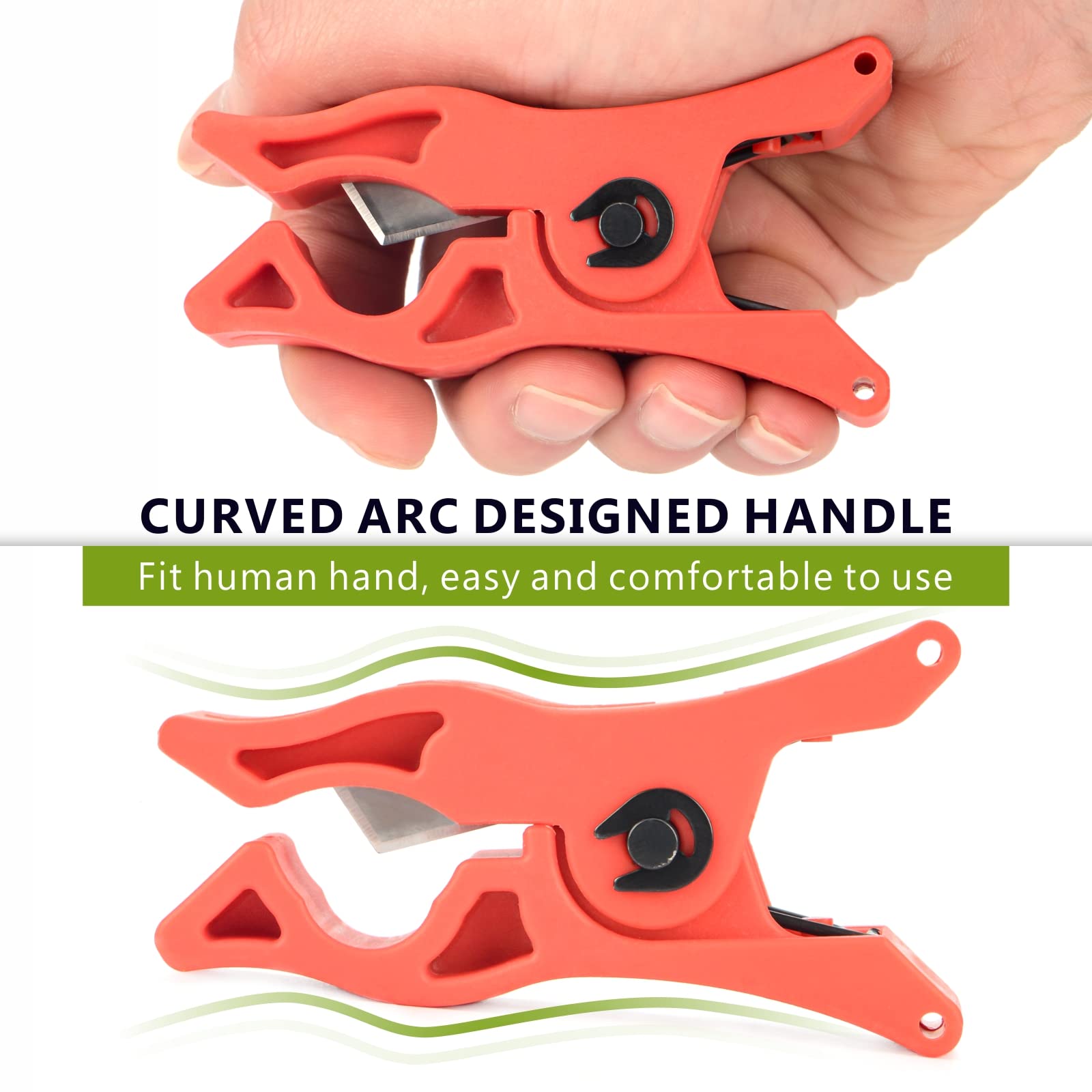 iCrimp PEX Cutter,PEX Tubing Radial Cutting Tool, cuts 3/8,1/2,5/8,3/4 and 1-inch Pipe, Extra blade included