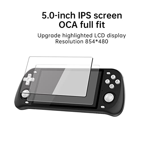 Max2 Retro Open Source System RGB10 Max 2 Handheld Game Console RK3326 5.0-Inch IPS Screen 3D Rocker Gift (Color : Pure White 128GB)