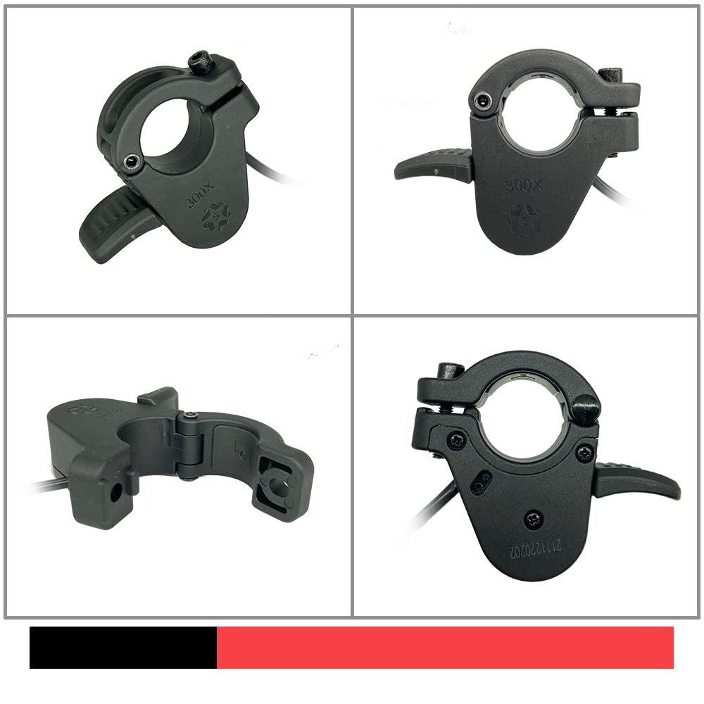 Ebike Thumb Throttle 300X,Compatible with Left and Right-Handed,Quick Install 12V-72V Universal Voltage Electric Bicycle Conversion Kit Accessories