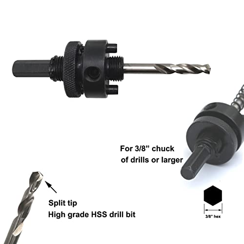 JIECHENG 6 inch Hole Saw for Cornhole Boards,Metal,Drywall,Plasterboard,Wood and Plywood