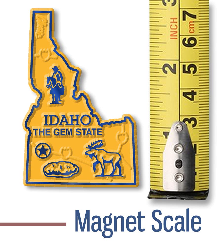 Idaho Small State Magnet by Classic Magnets, 1.7" x 2.7", Collectible Souvenirs Made in The USA