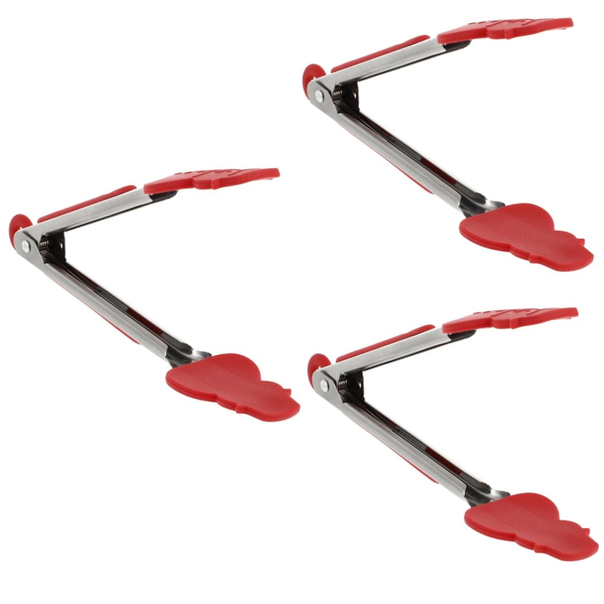 Didiseaon 3 Pcs Bbq Tongs Salad Tong Metal Ice Tongs Cake Tong Grill Tools Kitchen Tong Christmas Snowman Shaped Tongs Cooking Clamp Bakery Tong Grill Tong Stainless Steel Camping Utensils