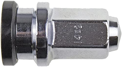 Dorman 611-206 Wheel Nut M14-2.0 Flanged Flat Face - 21mm Hex, 50mm Length Compatible with Select Ford Models, 10 Pack (OE FIX)