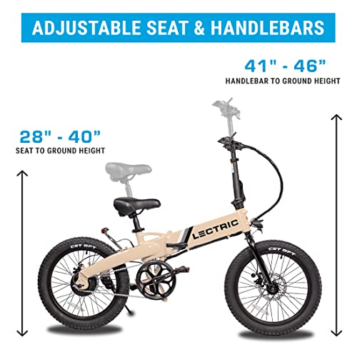 LECTRIC XP™ Lite Electric Bike | Adult Folding Bikes - Weighs Only 46lbs | 40+ Mile Range w/ 5 Pedal-Assist Levels | 20mph Top Speed - Class 1 and 2 eBike