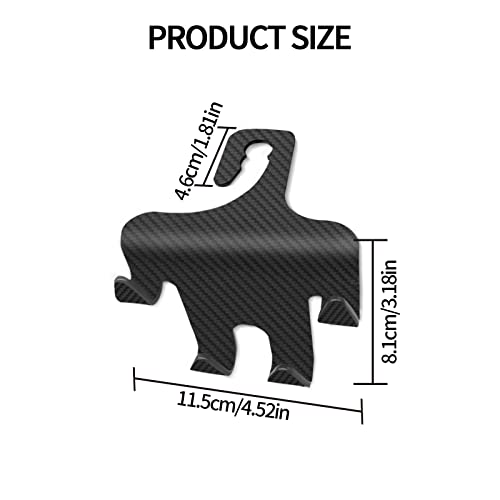 Nicyop 1Pcs Car Seat Headrest Hook,Hanger Storage Organizer,Carbon Fiber Car Hooks for Purses and Bags,Universal Auto Interior Accessories(Black)