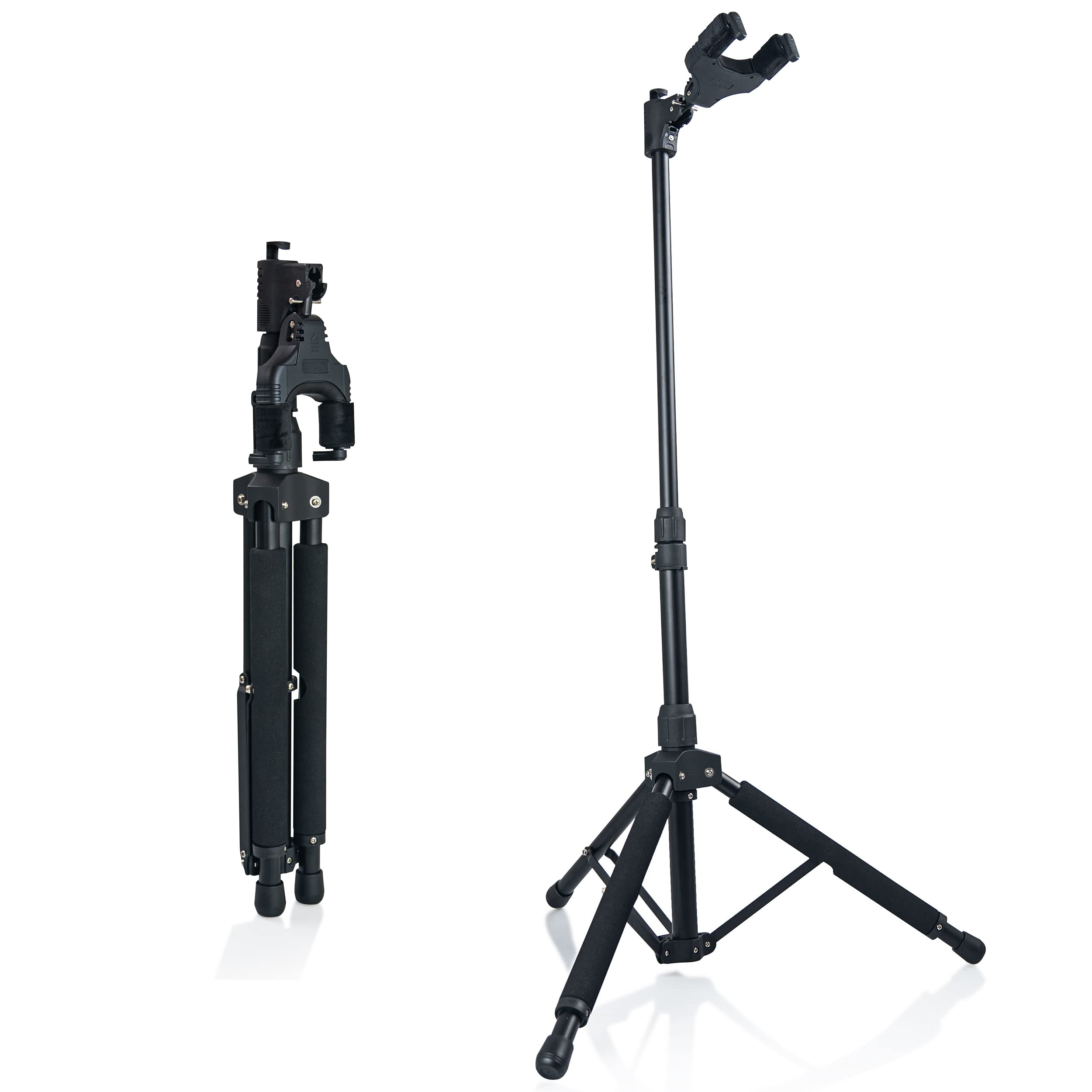 Guitar Stand for Acoustic Guitars, Collapsible Floor Stand Only for Guitars with Even Head, Friendly for All Guitar Finishes