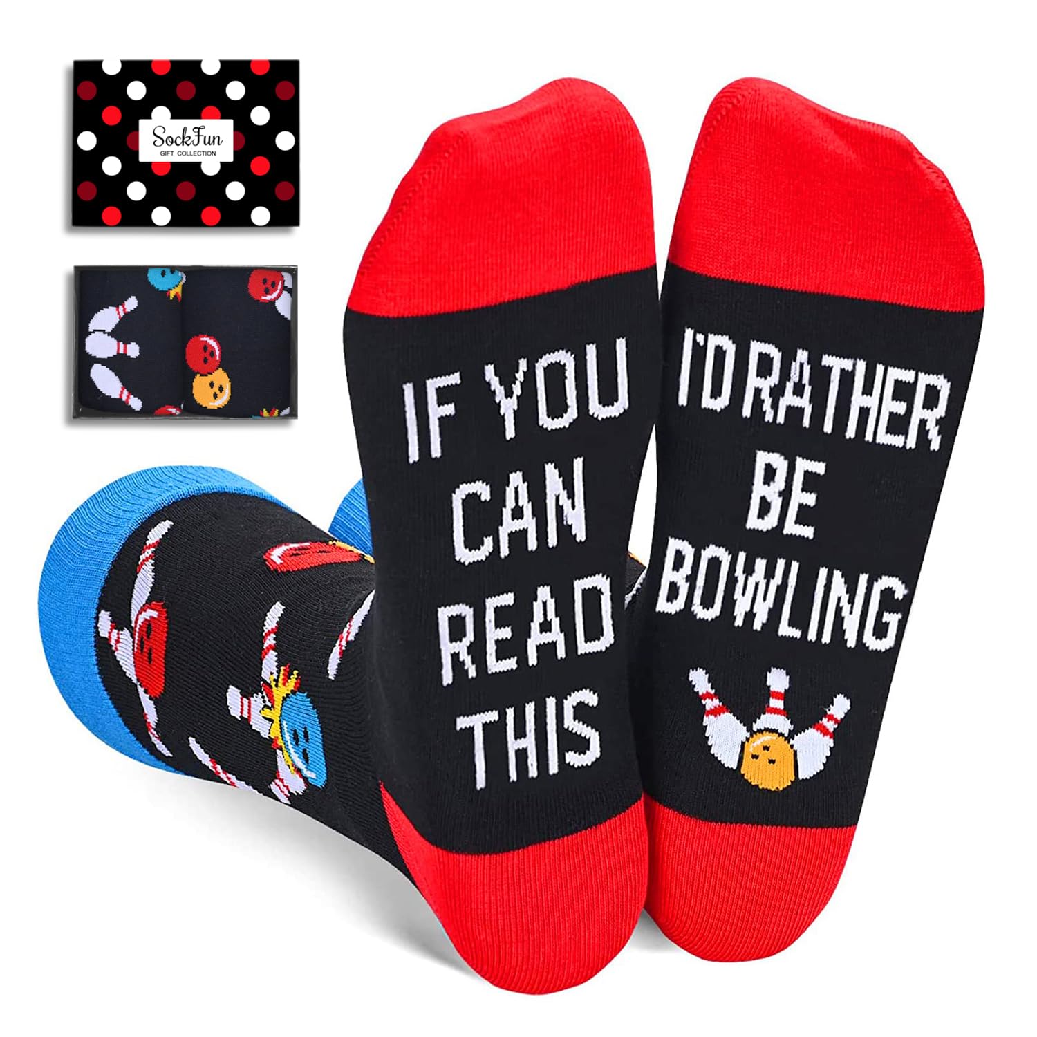 Funny Bowling Gifts For Men, Gifts For Bowlers Men, Bowling Gifts And Novelties, Mens Bowling Socks Funny Stocking Stuffers