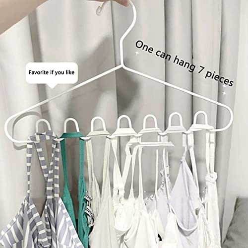 Wave Pattern Stackable Hanger,Magic Multifunction Closet Hangers, Space-Saving Closet Organizers, for Slings, Scarves, Ties, Hangers, Closet Organizer Rack (White,10PCS)