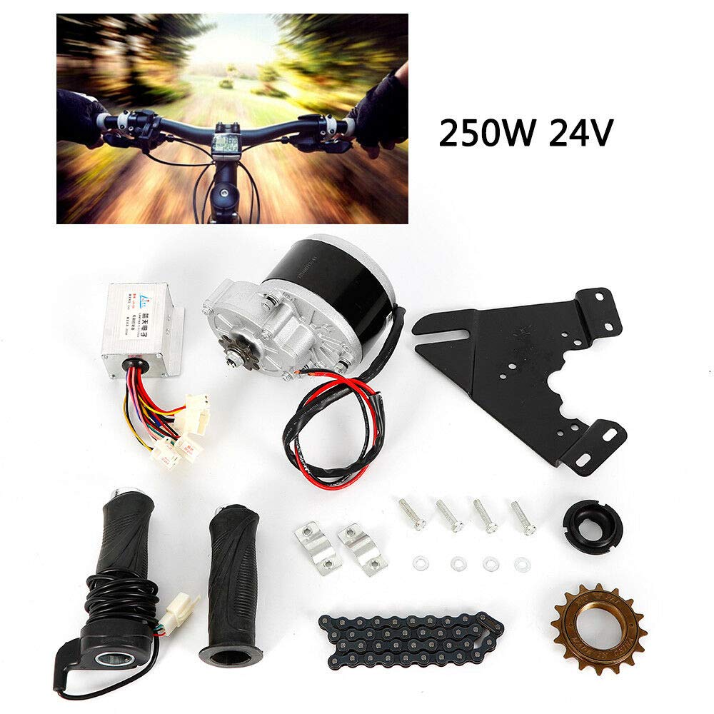 Electric Bicycle Motor Conversion Kit E-Bike Cycling Conversion Kit for 16"-28" Bike 24V 250W (US Stock)