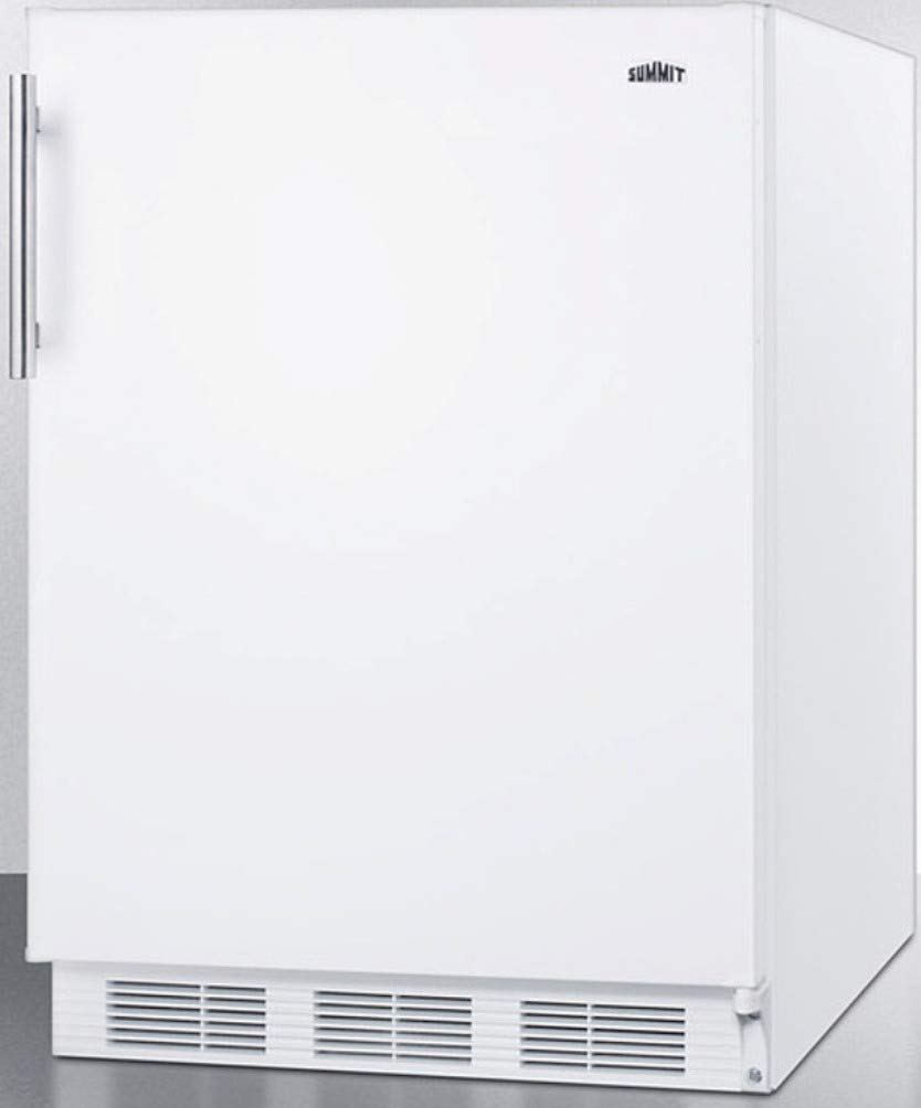 Summit CT661W 24 Inch Freestanding Compact Refrigerator with 5.1 cu. ft. Capacity, Right Hinge Cycle Defrost, CFC Free in White