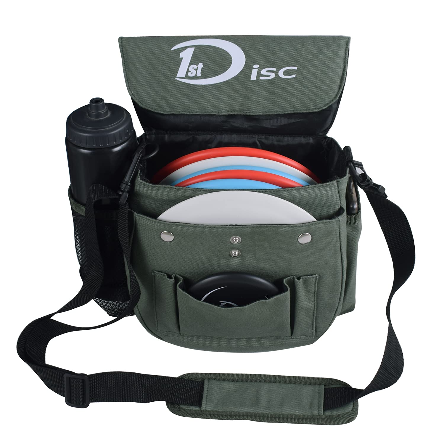 DISC Golf Set Includes 1pc Heavy Duty Nylon Carry Bag, 2pcs Drivers, 2pcs Mid-Ranges, 2pcs Putters, 1pc Mini Disc Marker and 1pc 12βx12β Embroider Logo Black Towel.