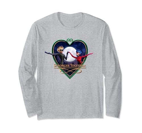 Miraculous Ladybug and Cat Noir The Movie Heart Together Long Sleeve T-Shirt