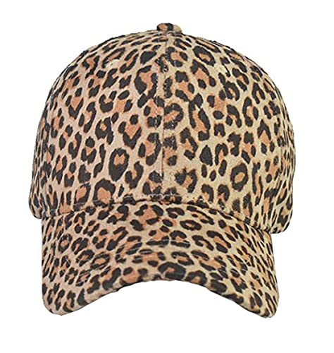 Foetest Adjustable Baseball Cap Leopard Print Hat Cotton Sunhat Headwear Outdoor Sports Cap