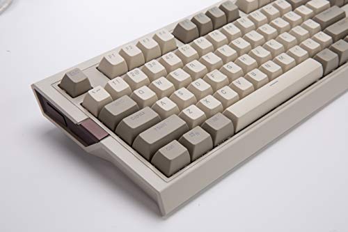 FIRSTBLOOD ONLY GAME. AK510 Retro Mechanical Gaming Keyboard - PBT SP Spherical Keycaps - Classic Grey-White Matching - RGB Backlight - Brown Switches