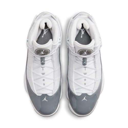 Jordan Men's 6 Rings Basketball Shoes 322992-012 White-Cool-Grey-White