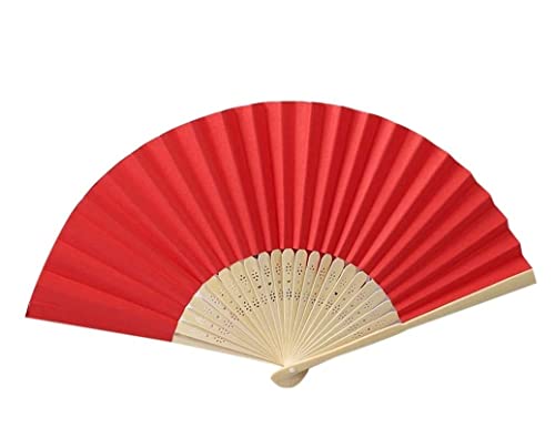 Folding Fan Handheld Fans Chinese Style Fan Pattern Folding Dance Lace Silk Folding Hand Held Flower Fan Art Craf Chinese Fan Hand Folding Fans (Color : A, Size : 21cm)