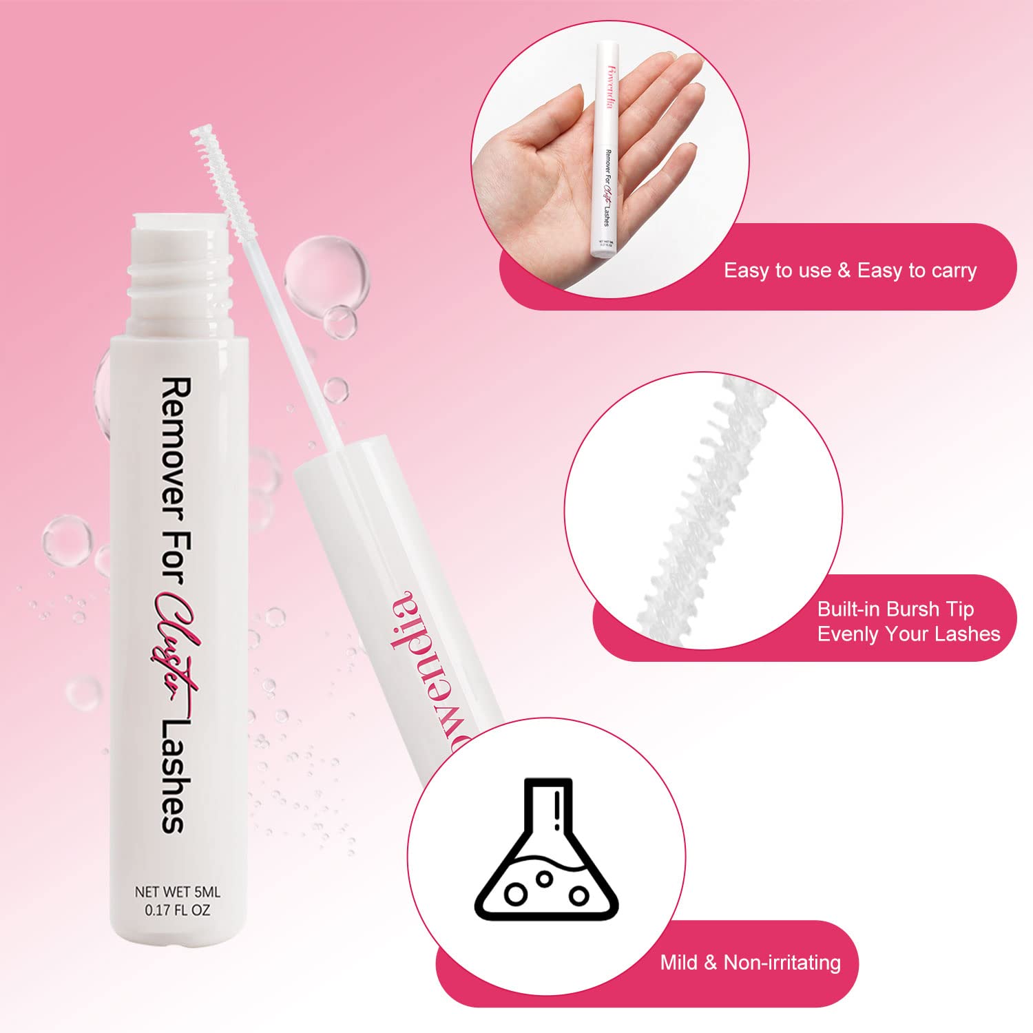 Fowendia DIY Lash Extension 320Pcs Lash Clusters Individual Lashes Cluster Lash Glue