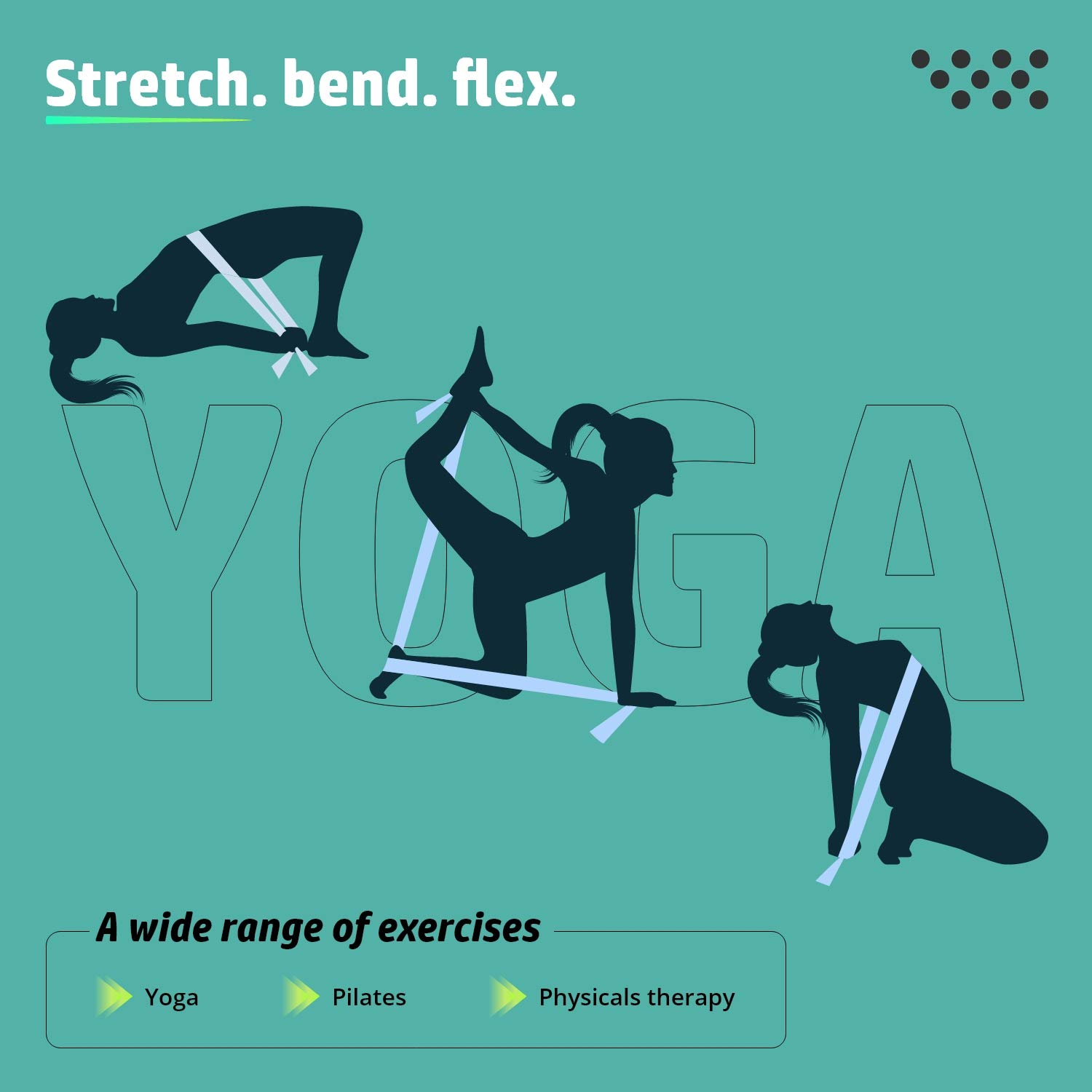 Fit2Live Yoga Strap with Adjustable D Ring - Aids Pose Expression, Provides Support and Reduces Straining and Stretching
