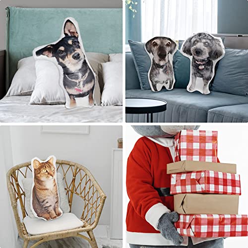 OARSE Custom Pet Pillows Personalized with Photo Pillow Shaped Looks Like Your Dog Cat Picture Customized Pets Gifts for Owners - Single Sided Print 12 Inch