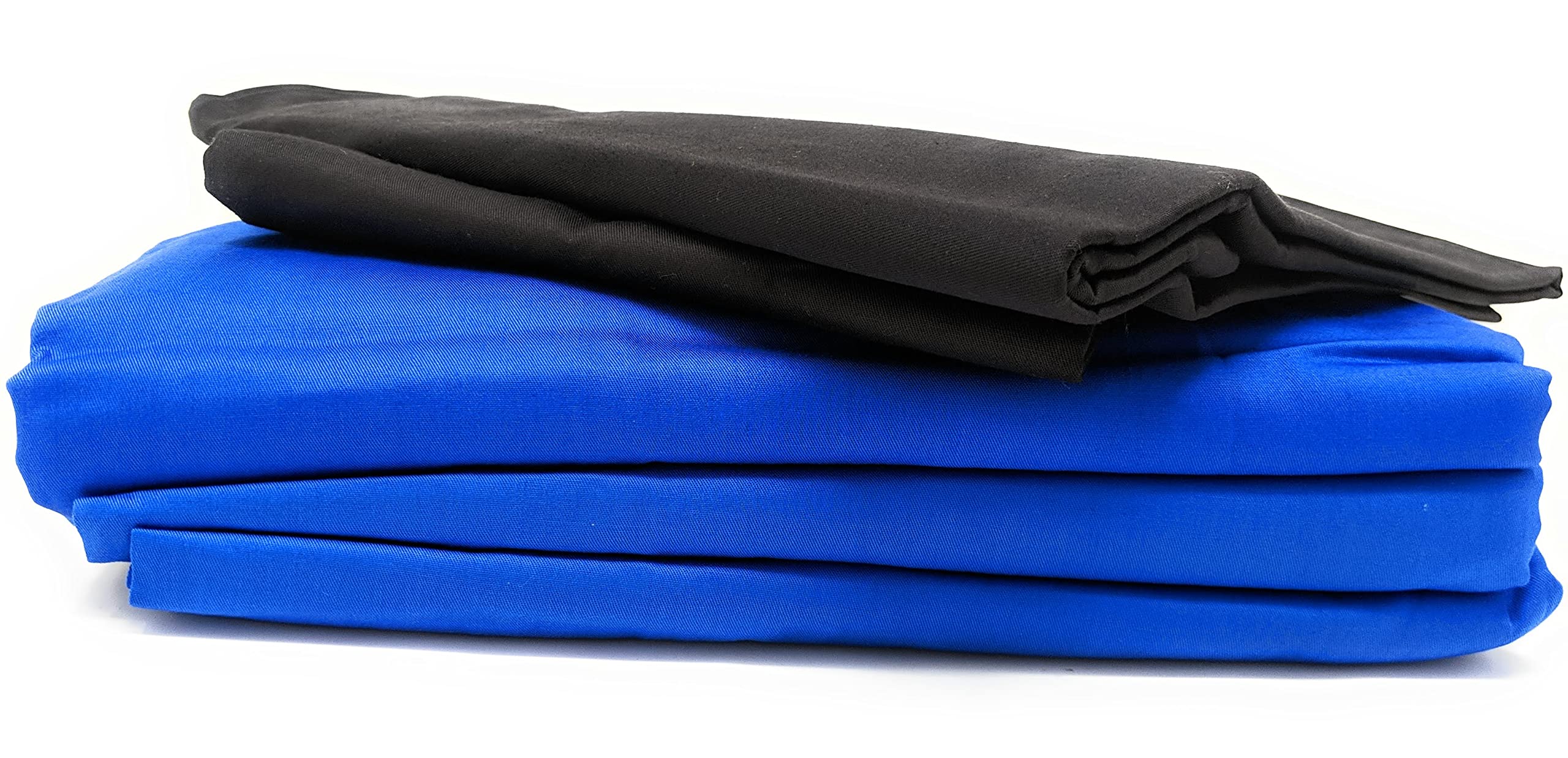 Tache 3 Piece 100% Cotton Reversible Solid Deep Blue and Black Duvet Cover Set, California King