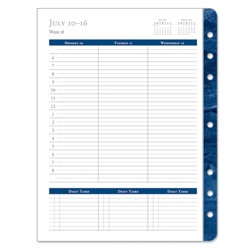 FranklinCovey - July 2023 Monticello Weekly Ring-Bound Planner (Monarch, Jul 2023 - Jun 2024)