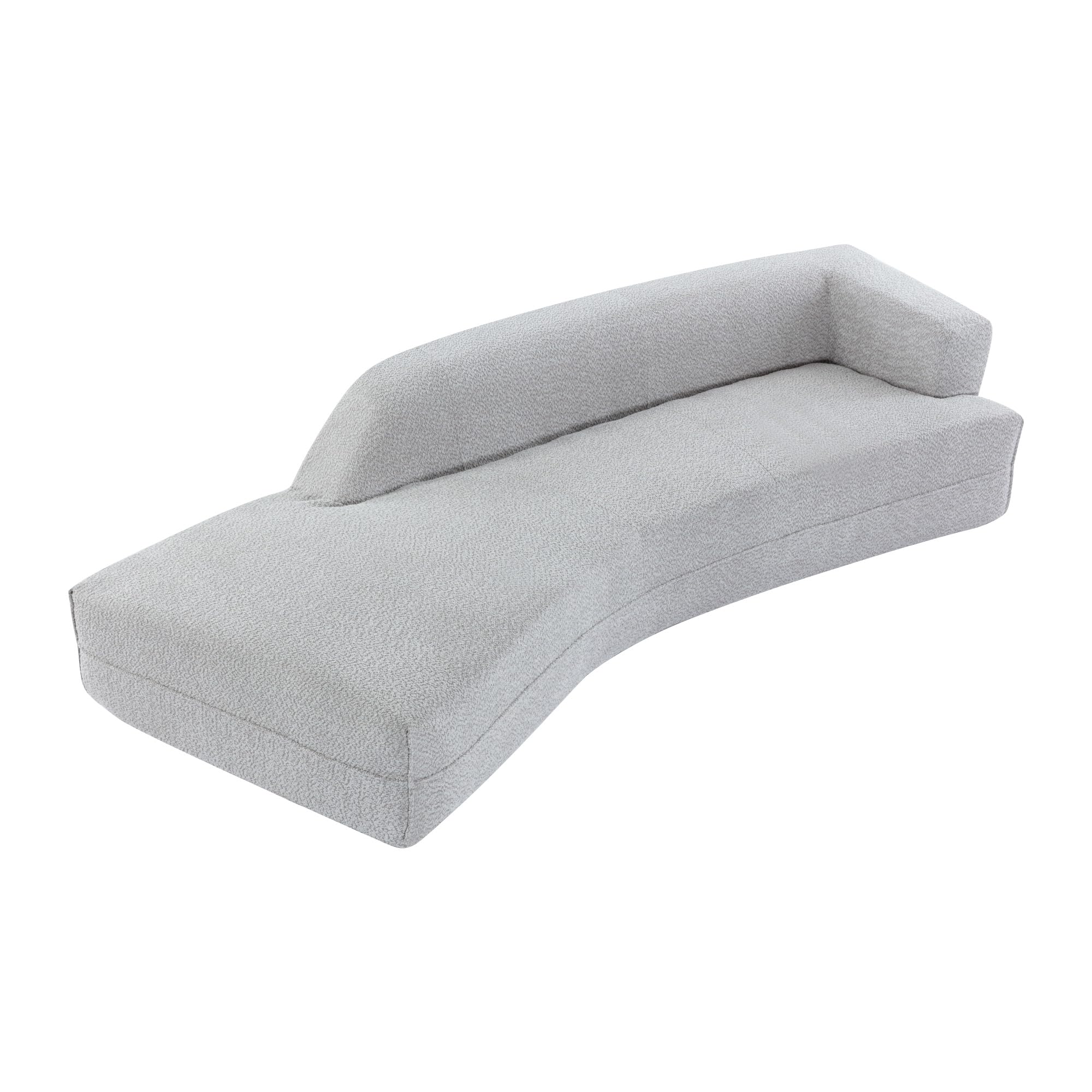 P PURLOVE 3 Seat Sofa, Cushioned Combination Sofas with Chaise Lounge and Upholstered Seat, Modern Boucle Couch for Living Room, Bedroom, Small Spaces, Apartmen (Beige)
