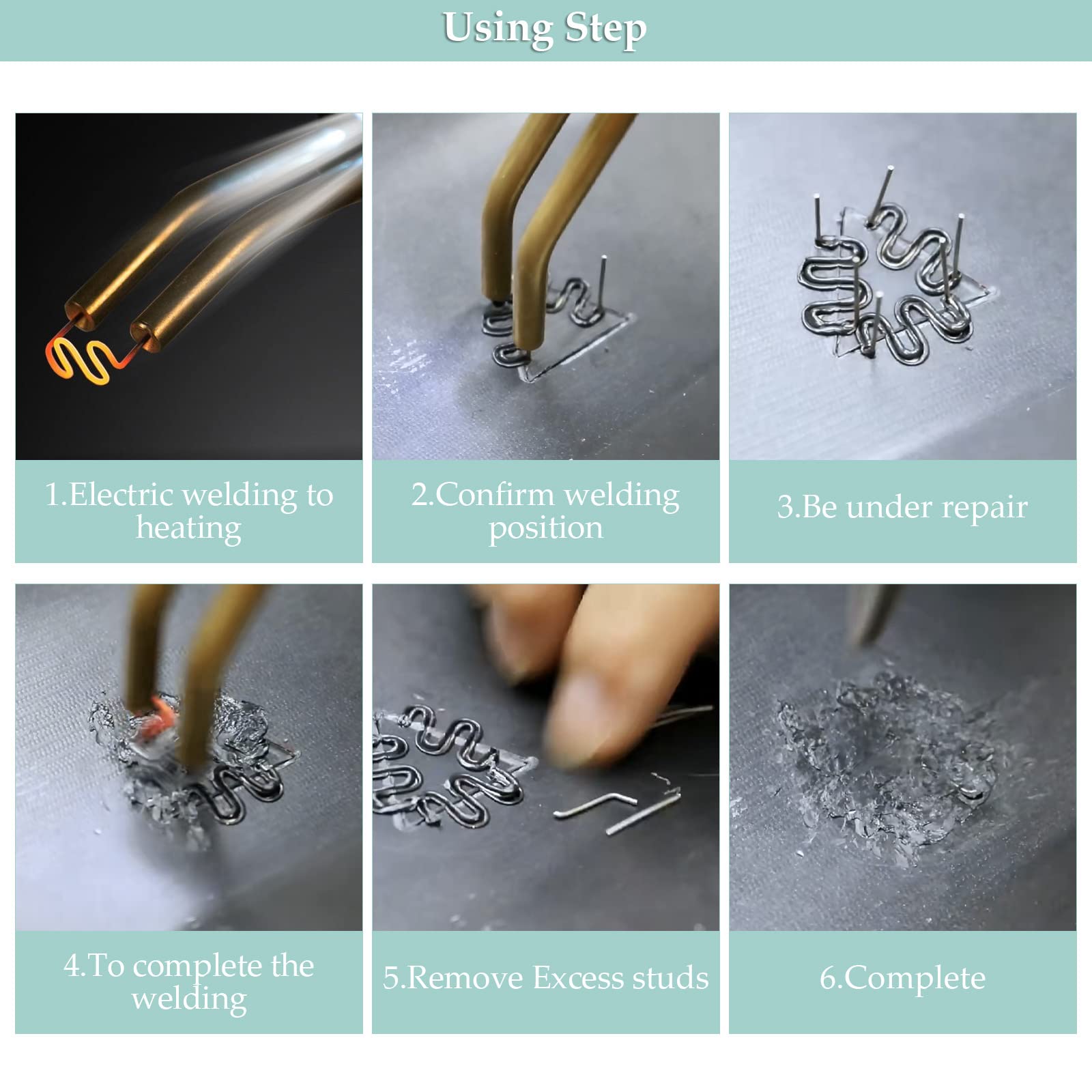 JMIATRY 2000 PCS Plastic Welding Hot Staples Stainless Steel 0.8mm 0.6mm Plastic Welder Staples Wave Shape Repair Kit for Plastic Welder Machine Car Bumper Dashboard Lamp Holder Repair