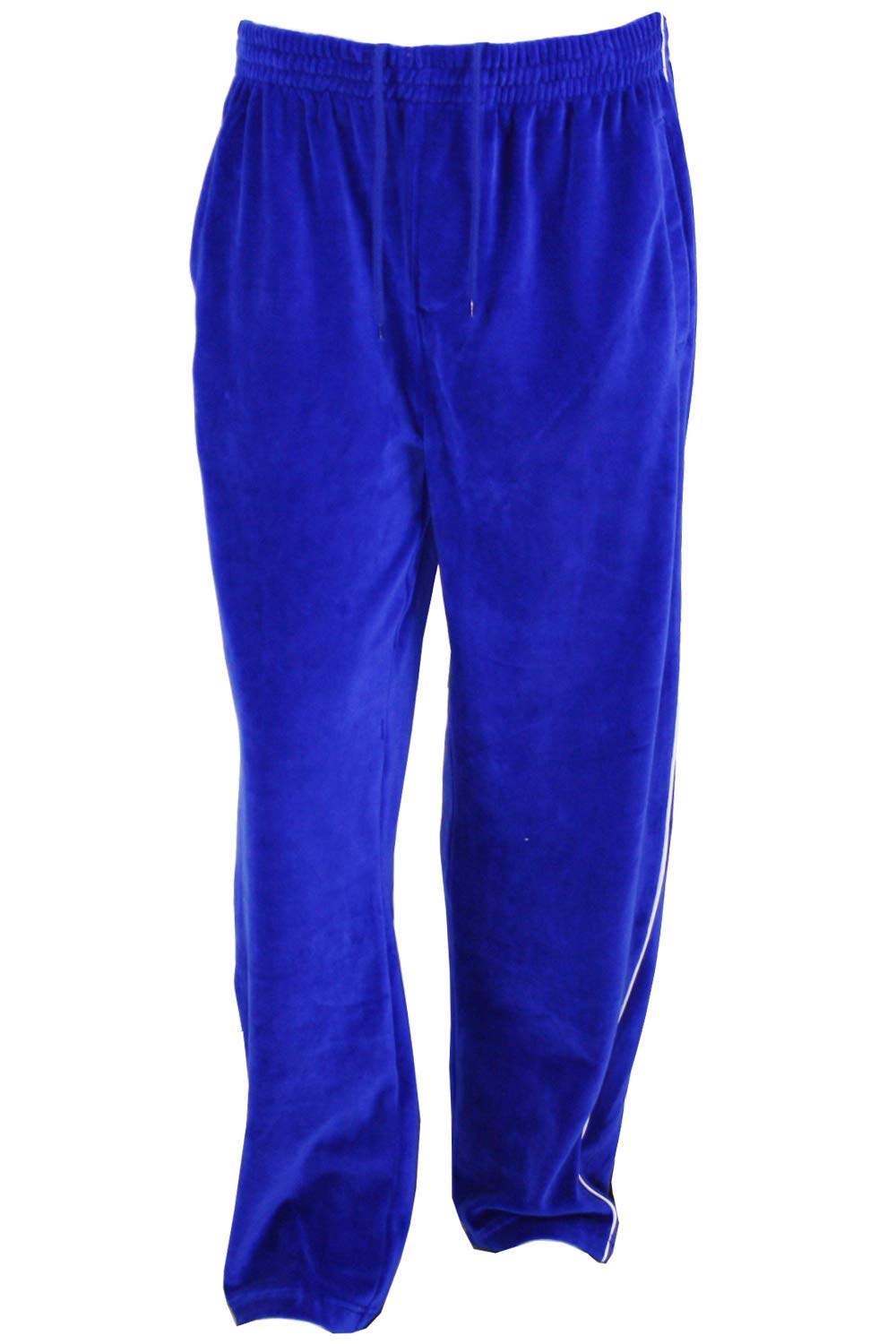 Electric Blue Mens Velour Sweatsuit, X-Large, Royal Blue