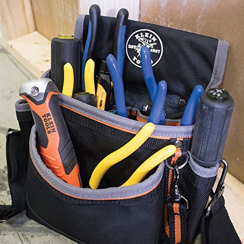 Klein Tools 31737 Folding Jab Saw / Drywall Saw, Hand Saw with Lockback at 180 and 125 Degrees and Tether Hole