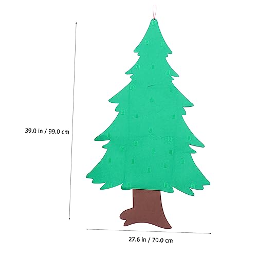 OFFSCH 1 Set Felt Christmas Tree Play Set Christmas Decor Table Top Decor Felt Tree Ornaments Felt Christmas Tree for Toddlers 3D Felt Christmas Tree Xmas Ornament Felt Christmas Tree Set