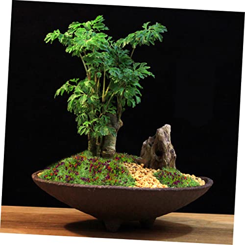 HANABASS 2 Boxes Tufts Scenery Tabletop Building Modelling Diorama Flower H Miniature Irregular Gaming for Cluster Hobby Static Train Railroad Adhesive Sand Bushy Layout Groups Grass of