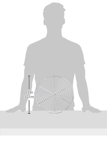 Ibili Round Cooling Racks for Cooking and Baking, Multipurpose Stainless Steel Roasting Rack - Made in Spain, Dishwasher and Oven Safe - 30 x 30cm - 11.9" x 11.9" Inches
