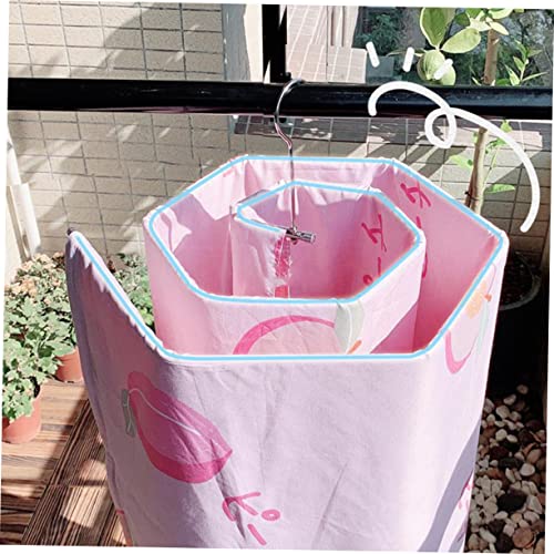 OKUMEYR Spiral Hanger Drying Rack for Clothes Baby Bottle Drying Rack Outdoor Round Tablecloth Bed Sheet Rack Spiral Hanger for Clothes Spiral Clothes Hanger Home Spiral Drying Rack Silver