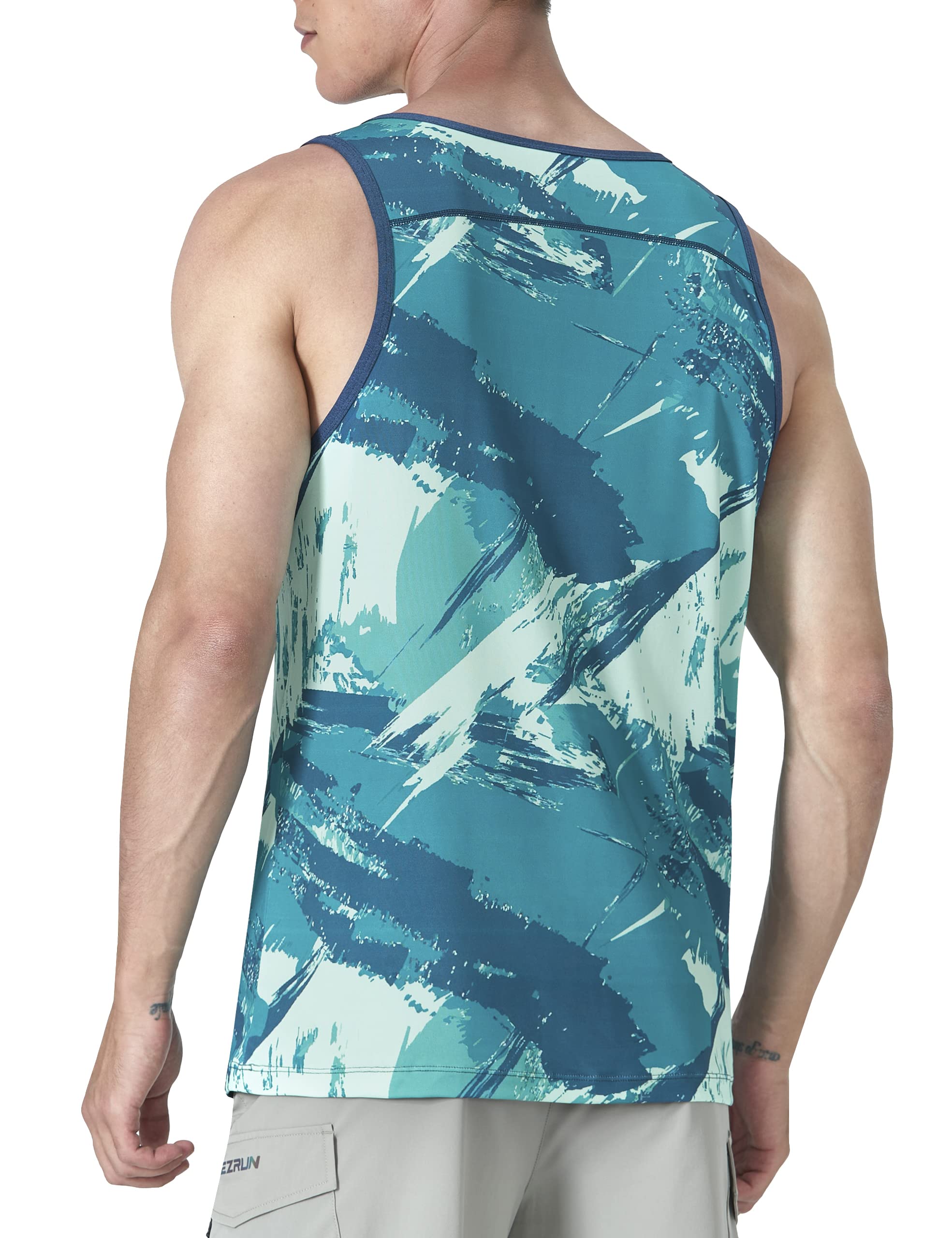 EZRUN Men's Quick Dry Sport Tank Top for Bodybuilding Gym Athletic Jogging Running,Fitness Training Workout Sleeveless Shirts