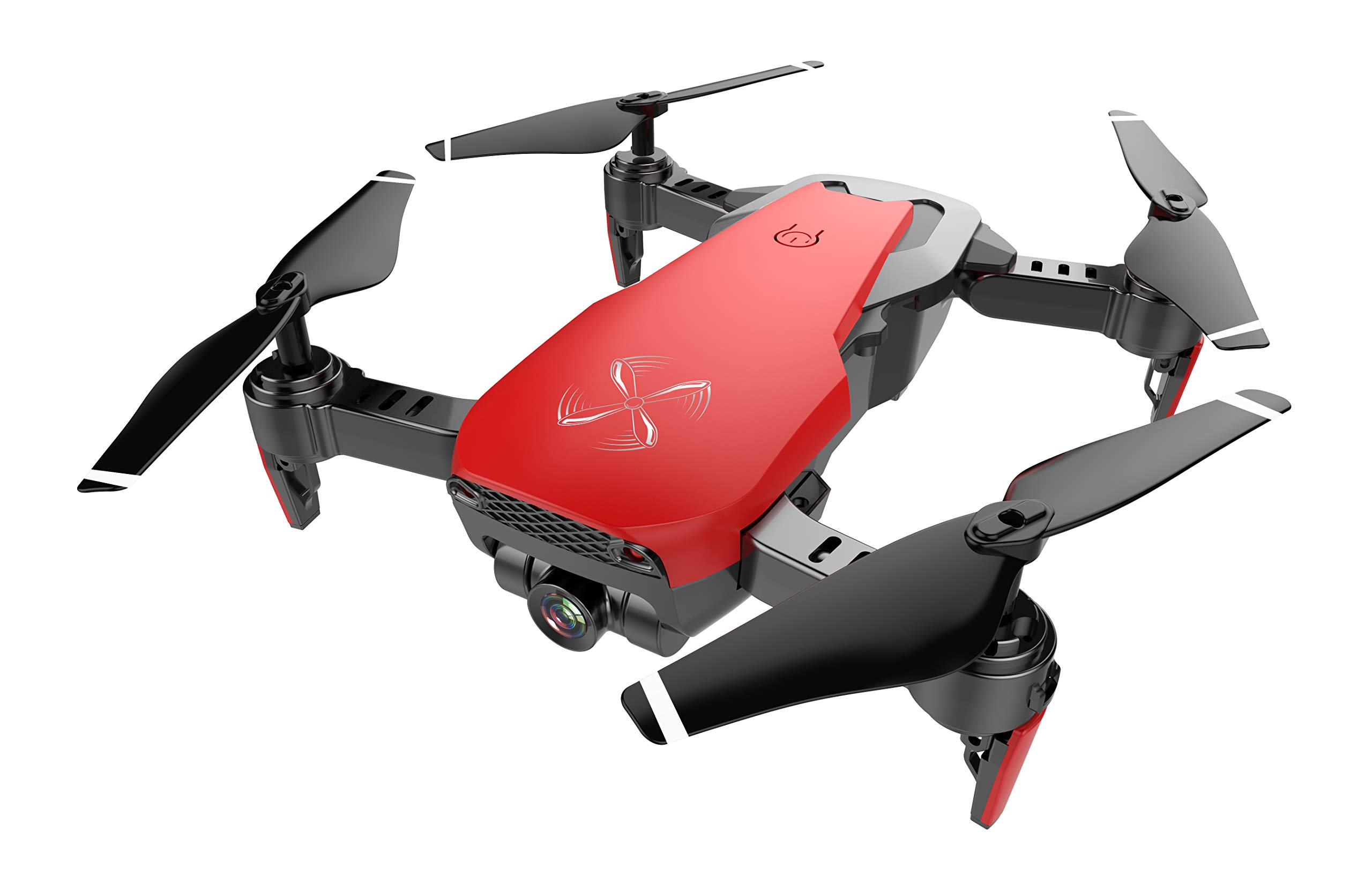 Drone X Pro AIR (RED) 1080P HD Dual Camera Quadcopter with Follow Me Real-Time Transmission Gesture Control Optical Flow Positioning and 2pcs Batteries Included