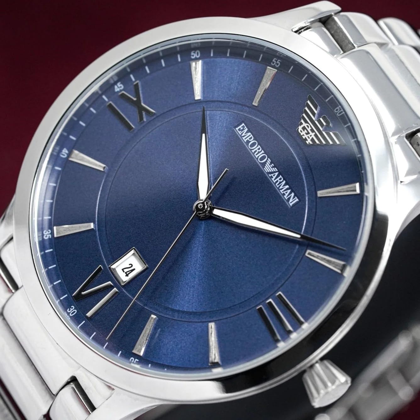 Emporio Armani Mens Analogue Quartz Watch with Stainless Steel Strap AR11227