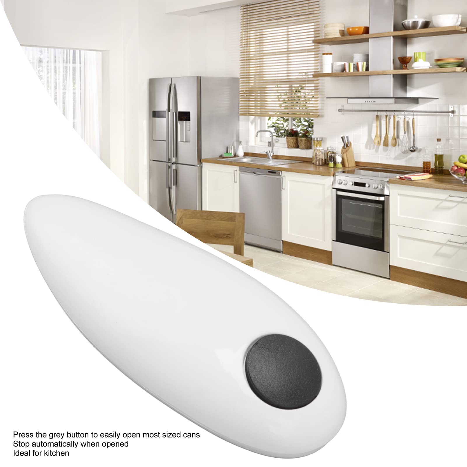 Electric Can Opener, Handheld Can Opener ABS Electric Can Opener Kitchen Touch Smoother Edge Light Weight For Cooks Housewives Elderly