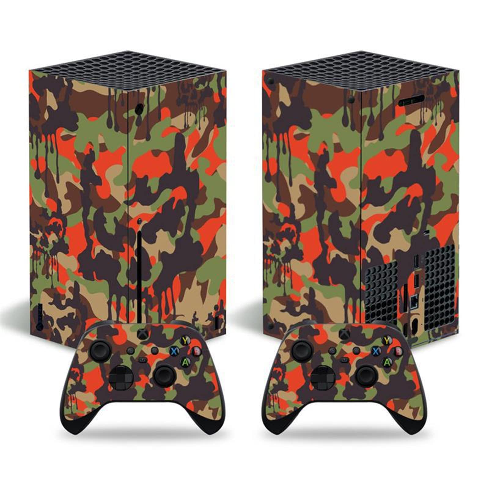 Guugoon Camouflage Skins Compatible with Xbox Series X Console Controller, Vinyl Decal Stickers for Xbox Series X,21