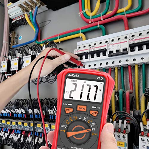 Digital Multimeter Tester,AoKoZo 21D Electrical Voltmeter Tester,Volt Multi Meter,6000 Counts ,TRMS