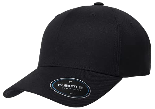 Flexfit Womens Nu Cap Hat, Black, Large-X-Large US