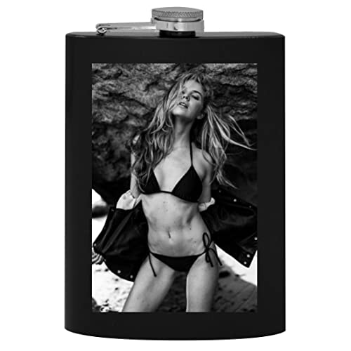 FC Carino B35Y22D63W0734672M07T32C02S27-8oz Black Hip Alcohol Drinking Flask PDI #PIDP734672
