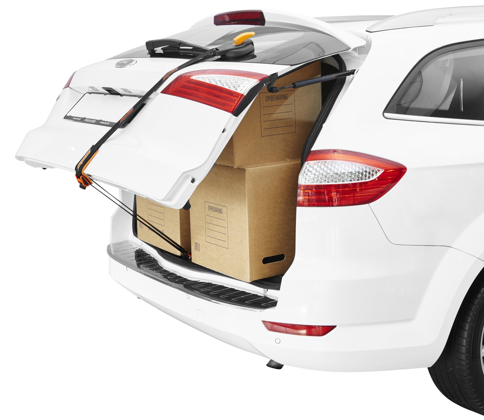 Easystrap Easy Tie-Down Safety Cargo Kit for Car, SUV, Truck, Boat, Camper, Black/Orange, Medium (45003)