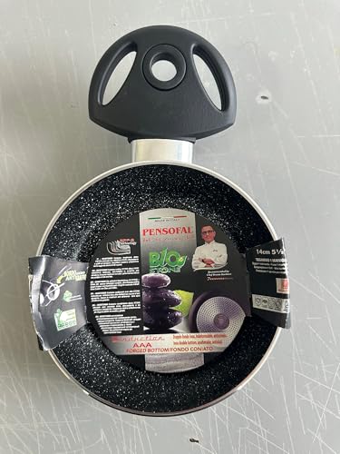 Pensofal Biostone Eggpan 1 Side Handle-Diameter 14 Cm, 0.6 Litres, Black