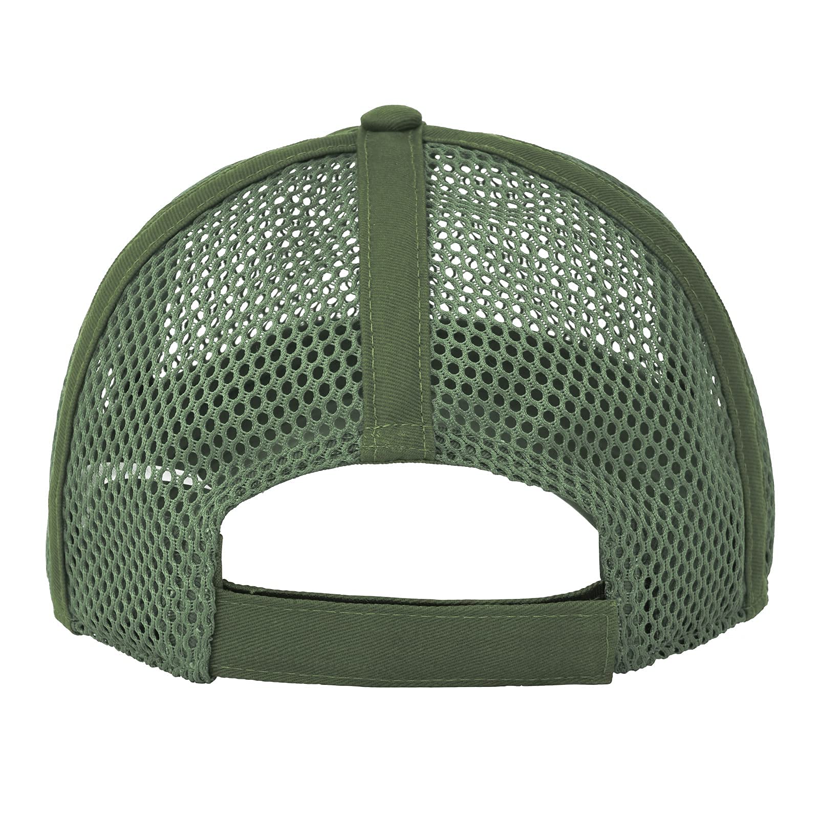 FEICUI Men Mesh Trucker Baseball Cap Hat Adjustable 6-Panel Hat Outdoor Sports Wear (Grey)